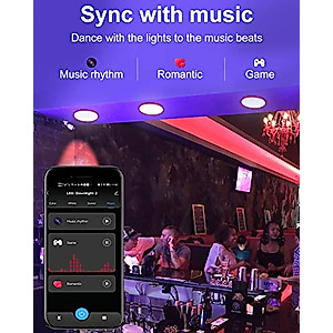 Lightdot Smart LED Recessed Lighting 4 inch, 9W 1000LM Dimmable Retrofit LED Can Lights Color Changing Ceiling Downlight WiFi App Control LED Recessed Lights Work (4 Pack)