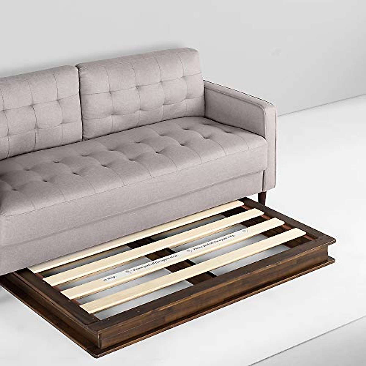 ZINUS Bobbie 10 Inch Wood Platform Bed Frame, Full Size, Mattress Foundation with Sturdy Acacia Wood Slat Support, No Box Spring Needed, Tool Free Assembly