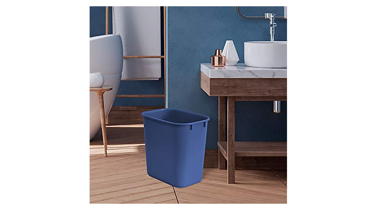 Acrimet 27QT Blue Wastebasket Set of 4