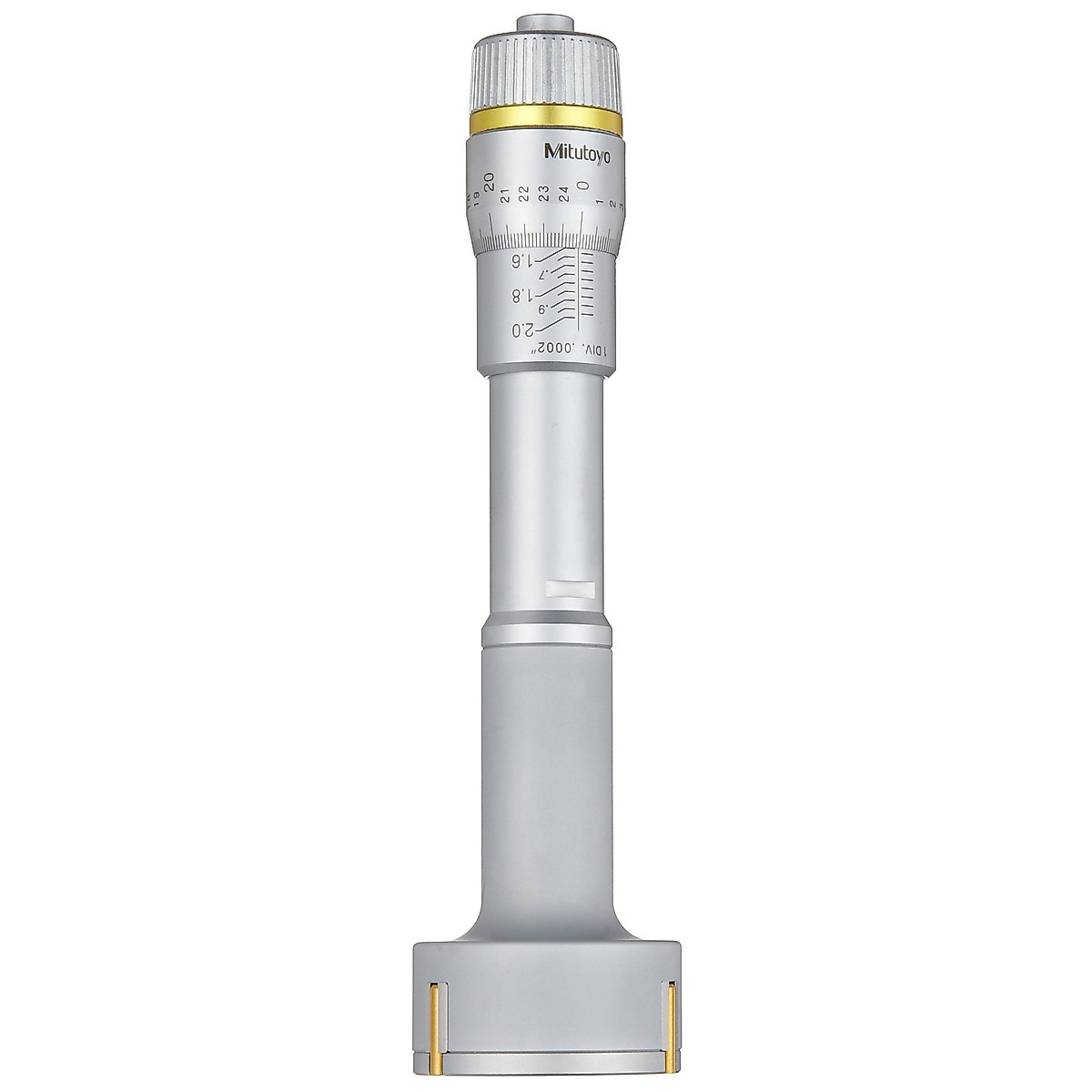Mitutoyo 368-276 Holtest Vernier Inside Micrometer, Three-Point, 6-7" Range, 0.0002" Graduation, +/-0.00025" Accuracy