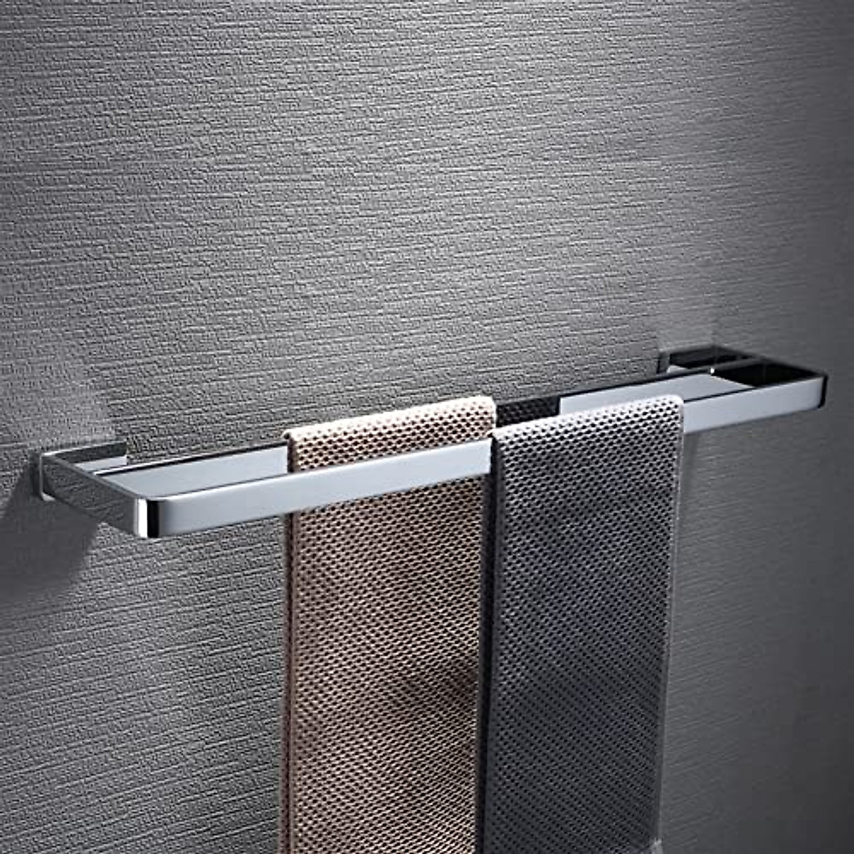Bath Towel Bar Solid All Copper Double Rod Towel Rail, Bathroom Towel Rack, High-end Towel Bar Hardware Pendant Towel Holder (Color : 40CM)