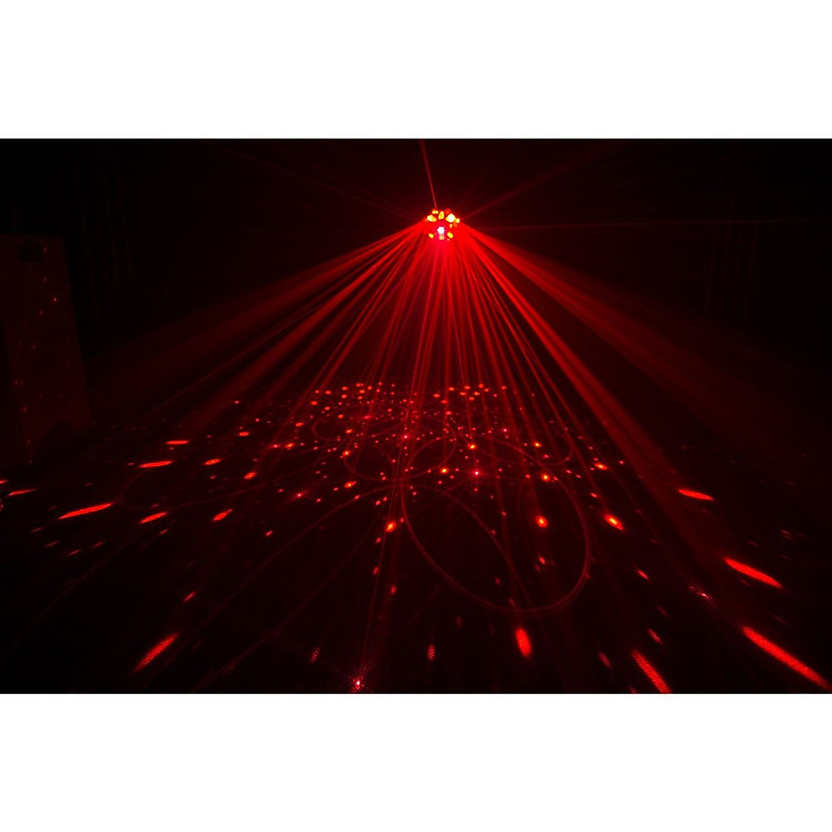 Chauvet DJ Swarm Wash FX 4-in-1 DJ Light with RGBAW Rotating Derby, RGB+UV Wash, Ring of White SMD Strobes and 1 Year Free Extended Warranty