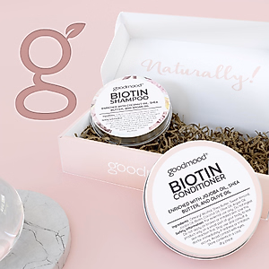 GoodMood Biotin Shampoo and Conditioner Bars for Hair Growth - Solid Set to Combat Thinning Hair Loss