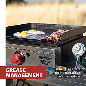 Camp Chef Versatop Portable Flat Top Grill 250 and Griddle (FTG250) - Compatible with Camp Chef 14" Accessories