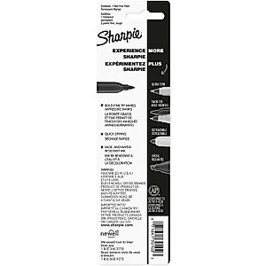 Sharpie Permanent Markers, Fine Point, Red Ink, Pack of 3 (30102)