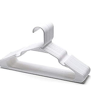 Mainstays Plastic Hangers White - 50 Pack