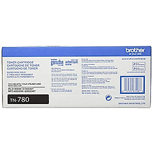 Brother Genuine TN-780 (TN780) Super High Yield Black Laser Toner Cartridge 2-Pack