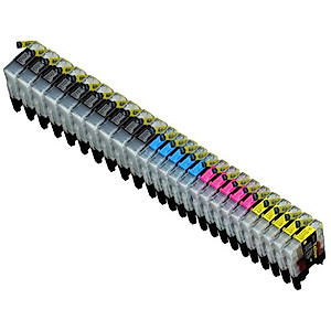25 Pack Compatible With Brother LC-71 , LC-75 10 Black, 5 Cyan, 5 Magenta, 5 Yellow Compatible With Brother MFC-J280W, MFC-J425W, MFC-J430W, MFC-J435W, MFC-J5910DW, MFC-J625DW, MFC-J6510DW, MFC-J6710DW, MFC-J6910DW, MFC-J825DW, MFC-J835DW. Ink Cartridges