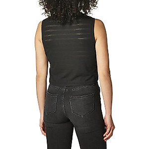 Champion Women's Cropped Muscle Tee, Black, XX-Large