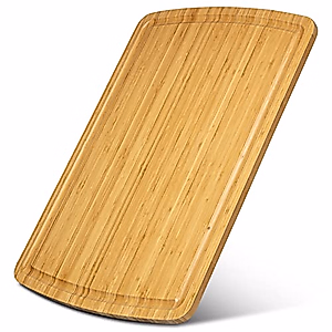 30x20 Bamboo Wood Cutting Board for Kitchen, Extra Large Cutting Board with Juice Groove, Over Sink Cutting Board, Stove Top Cover, Noodle Board Stove Cover