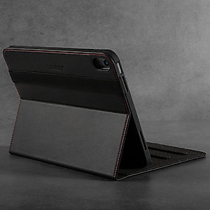 TORRO Case Compatible with iPad 11th / 10th Generation – Genuine Leather iPad 11th / 10th Gen (2025/2022) Case with Stand Function and Wake/Sleep Function (Black)
