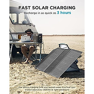 EF ECOFLOW Portable Power Station DELTA 2, 1024Wh LiFePO4 (LFP) Battery, Fast Charging, Solar Generator(Solar Panel Optional) for Home Backup Power, Camping & RVs