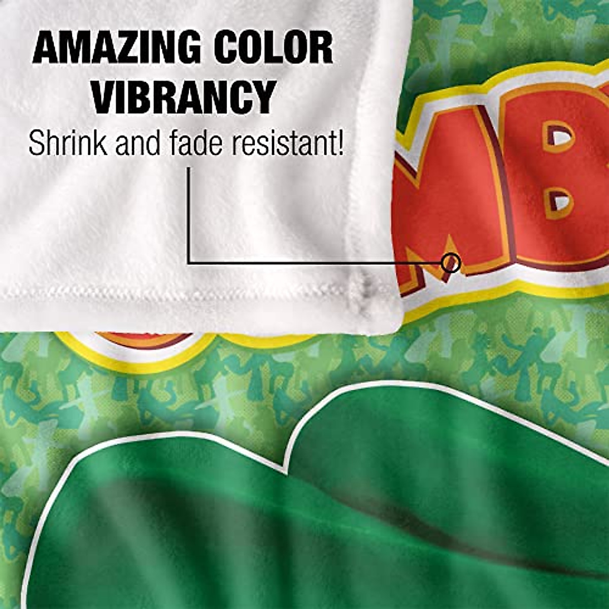 Trevco Gumby Chilling Silky Touch Super Soft Throw Blanket 36" x 58"