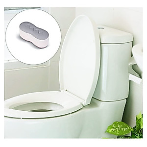 8 Pieces Bidet Toilet Seat Bumpers Height-increasing Pads Universal Toilet Seat Buffer with Strong Adhesive Rubber Bumpers Pads Replacement for Home Hotel Hospital School