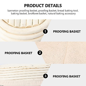 DOITOOL Oval Bread Proofing Baskets for Sourdough Bread, Sourdough Proofing Basket Set for Bread Making for Beginners or Professional Bakers