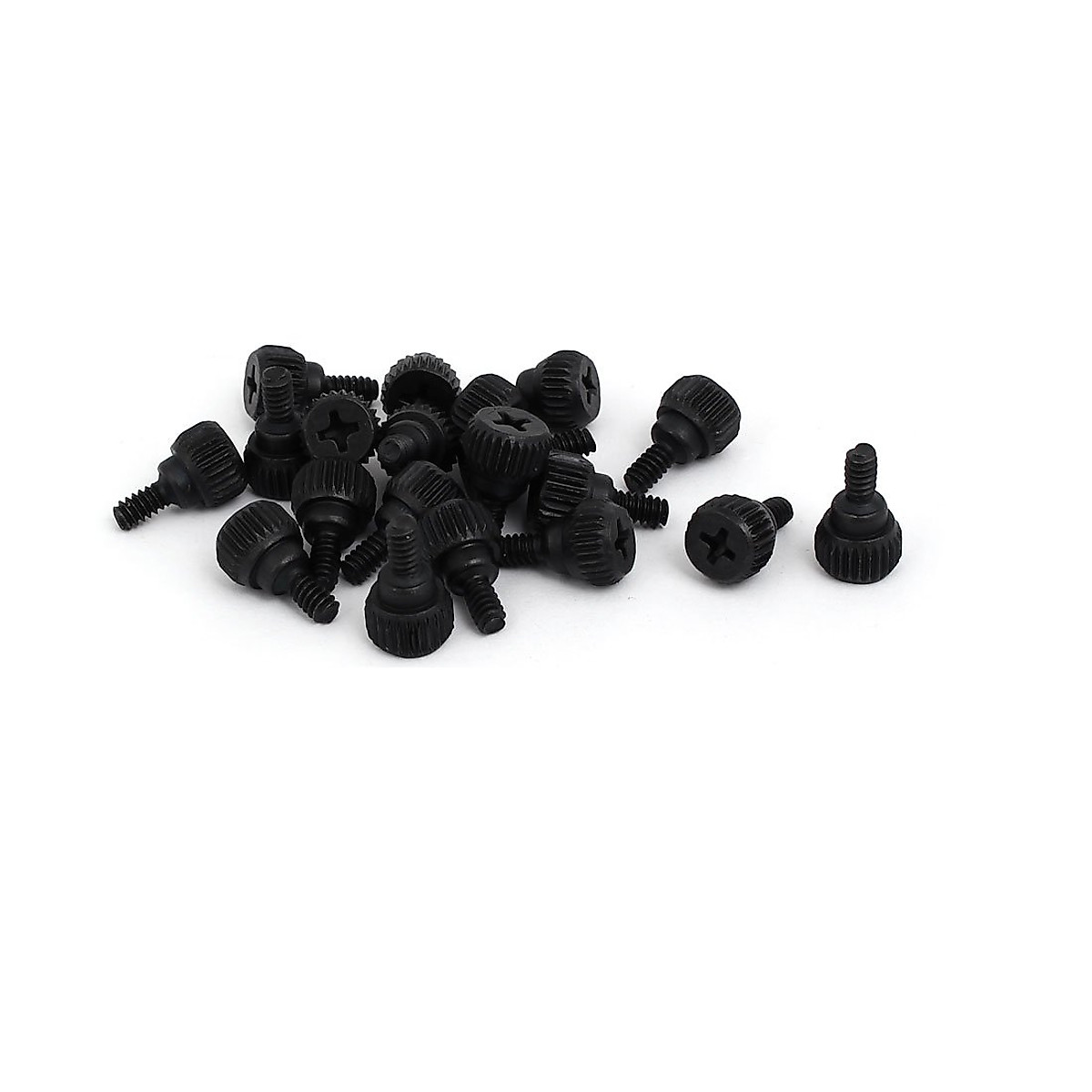 uxcell PC Computer Case Metal Thumbscrews Thumb Screws Black 20pcs