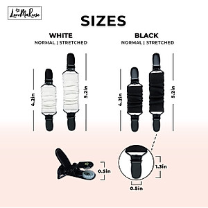 LoveMaReese Dress Clips Back Cinch for Fitting Black Clips 2pcs-4.2inch long Clothes Clips, Sweater Clips, Shawl Clips, Cardigan collar clips, Travel Hat Clips for Women