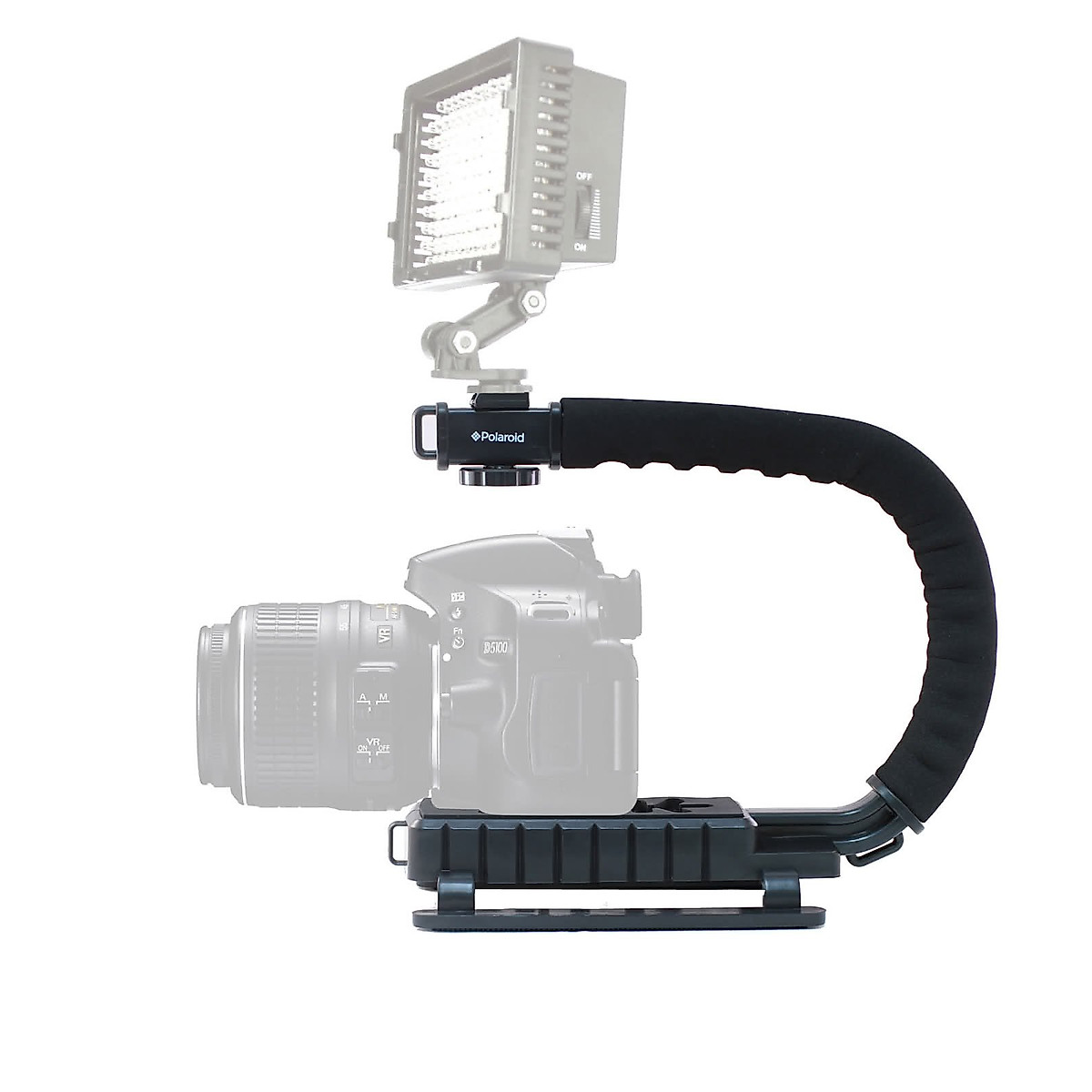 Polaroid Sure-GRIP Professional Camera / Camcorder Action Stabilizing Handle Mount