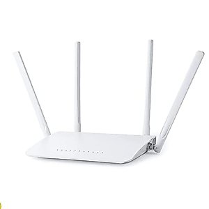 ZJX Gigabit Dual Band Routers for Wireless Internet, AC1200 WiFi Router for Home, Long Range Coverage, MU-MIMO, AP Mode, Guest WiFi and Parental Control, white