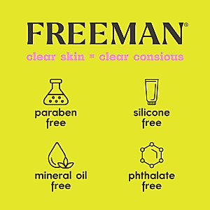 FREEMAN Facial Mask Variety Pack: Clay, Gel, Mud, & Peel-Off Skincare Masks, Hydrating, Detoxifying, Clearing, & Rejuvenating, Travel-Friendly Sachets, 18 Count