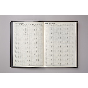 Takahashi 2024 A5 2-Year Business Diary, Dark Brown No.56 (Begins January 2024)