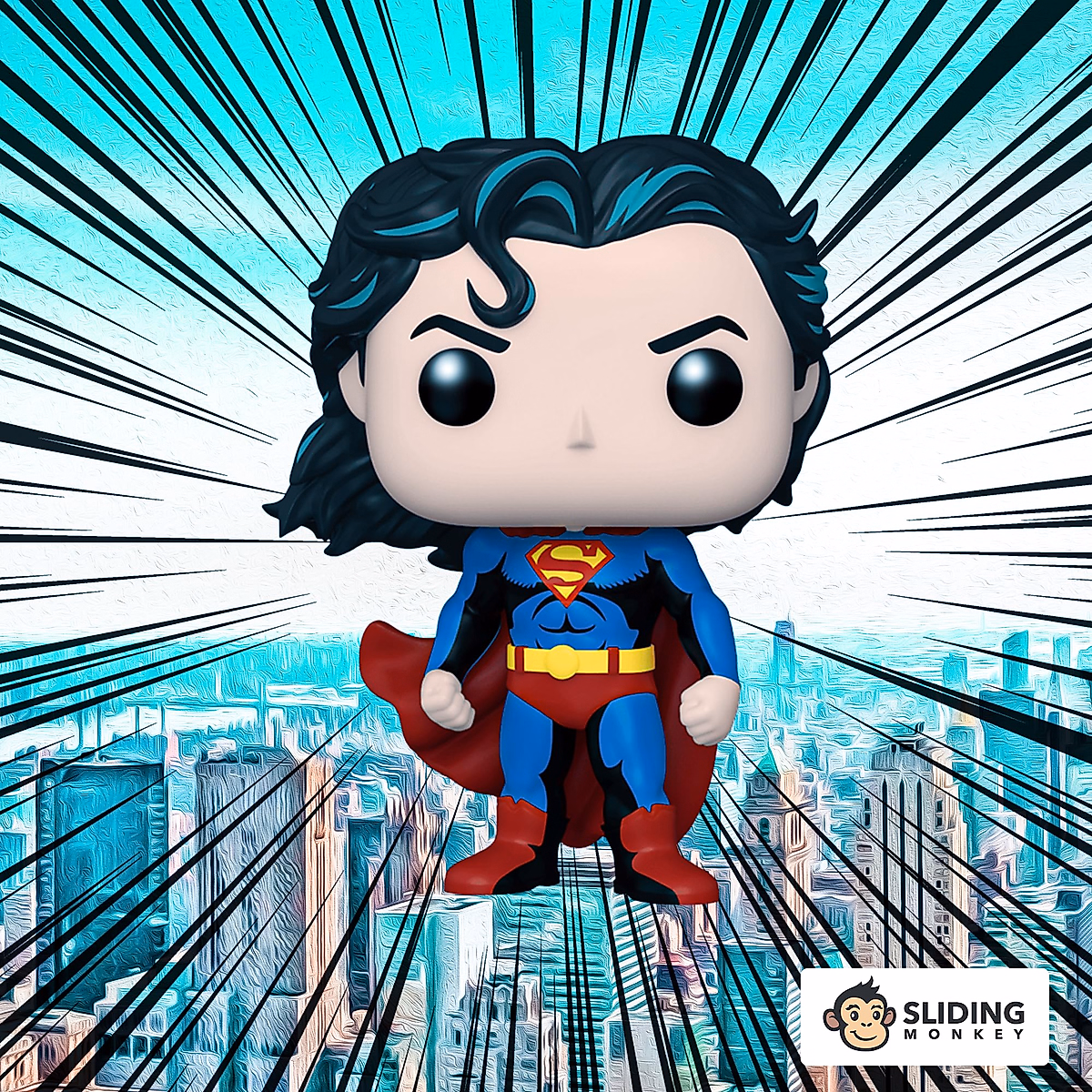 Funko Pop! DC Comic Heroes: Exclusive Vinyl Figure (Superman #466)