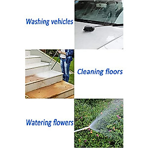 Hiraethore Pressure Washer Gun with Replacement Wand for Car Washing or Garden Cleaning Portable Watering SprayerHigh Pressure Hose Nozzle Power Washer Accessories
