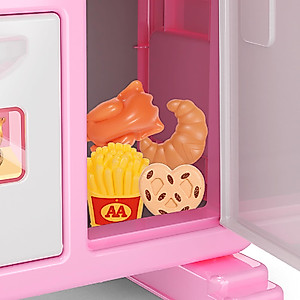 Play Kitchen Girls Toy, kids kitchen play set 3-5, 46Pcs toy kitchen Accessories for Boys and Girls, Kitchen Toys ages 4-8 with Realistic Lights & Sounds, Simulation of Spray and Play Sink