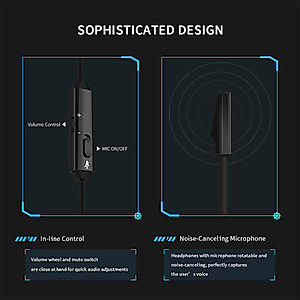 OCTTO NUBWO N12 Gaming Headset & Xbox one Headset & PS4 Headset,3.5mm Surround Stereo Gaming Headphones with Mic Soft Memory Earmuffs for PC,Laptop, PS3