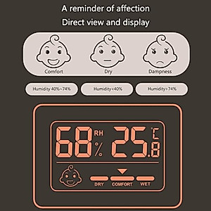 CAZSTYK Electronic Hygrometer Desk/Wall Mount Temperature Humidity Detector