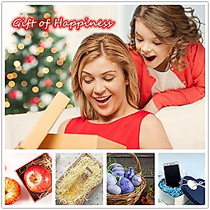 HLNLSU Cut Paper Shred Filler (1 LB) for Packing and Filling Gift Baskets,Multi-color optional (Black)