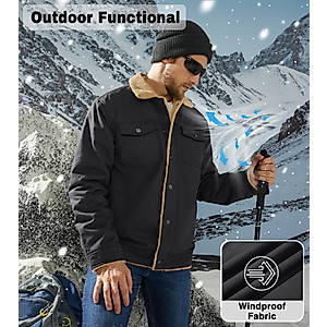 EKLENTSON Men's Cold Weather Winter Jacket - Insulated Snow Jacket for Hunting & Fall, Grey, Medium