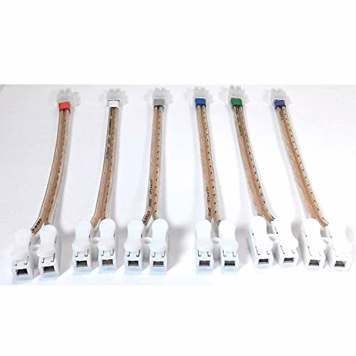 6 Pieces Wire Cord Cable JST Connectors for Sony and Samsung Home Theater Speaker 4.2mm Tool-Free Quick Splice connectors Made in The USA