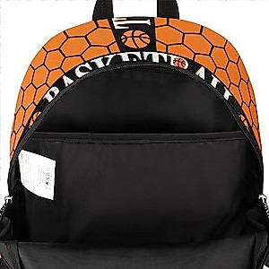 OMFUNS Basketball Ball School Backpack for Kids Boys Girls Women Men Cool Sport Quote Bookbag for College Gym Travel School Bag Rucksack Casual Daypack Computer Laptop Backpack