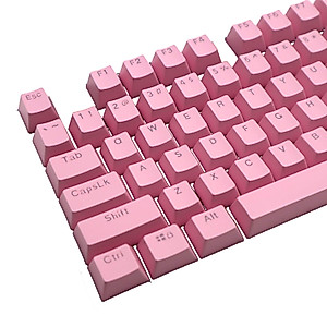 shlutesoy 104Pcs/Set Backlit Mechanical Gaming Keyboard Keycaps,ABS Backlight Wear-Resistant Key Caps Replacement Keyboard Accessories Black