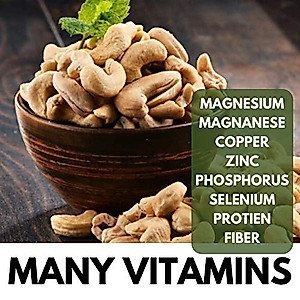 Raw Whole Unsalted Cashews – 5 lbs.- Premium Quality Kosher Raw Cashews By We Got Nuts – Oil-Free Natural, Healthy & Diet-Friendly Snack – Gourmet Savory Flavor – Air-Tight Resealable Bag Package