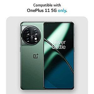 TUDIA DualShield Grip Designed for OnePlus 11 Case 5G (2023), [MergeGrip] Dual Layer Shockproof Slim Military Grade Non-Slip Tough Heavy Duty Protective Phone Case Cover (Pine Green)