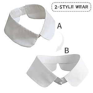 Joyci European New Women's Girls Faux False Collar Lapel Choker Peter Pan Necklace (02)