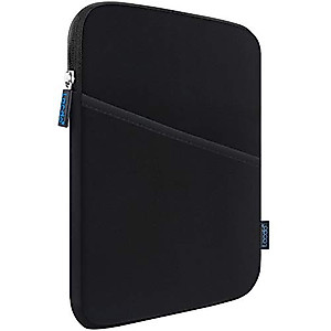 iPad Mini 6 Sleeve, iPad Mini Case Bag, Lacdo Shockproof Tablet Sleeve Case for iPad Mini 6,5,4,3,2 / Samsung Galaxy Tab A7 Lite 8.7" / Tab A 8.0" Protective iPad Mini Sleeve Tablet Bag, Black/Black