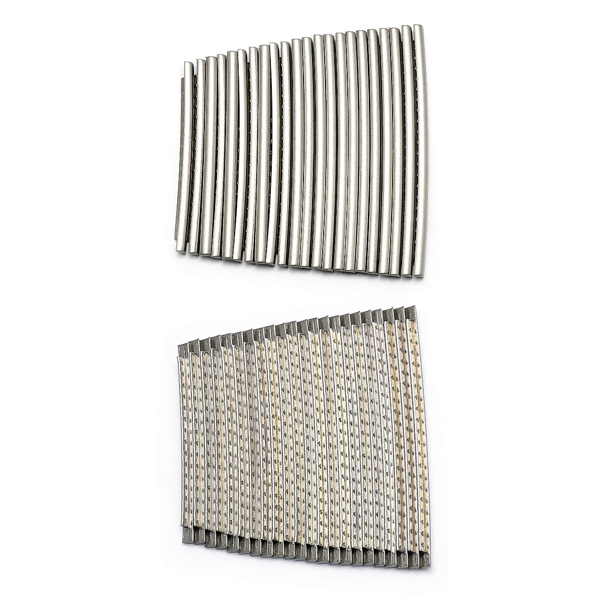 Holmer Guitar Fret Wires 2.9mm 24 Frets Stainless Steel Fretwire Compatible with Fender Electric Guitar Bass Guitar Fingerboard Replacement. Chrome