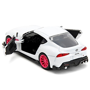 2020 Supra White Metallic with Pink Wheels Pink Slips Series 1/32 Diecast Model Car by Jada 34664