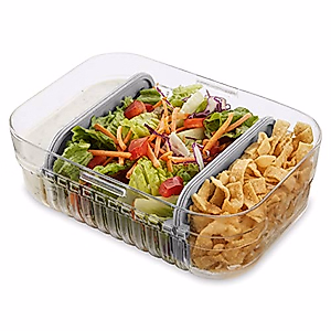 PackIt Mod Lunch Bento Food Storage Container, Steel Gray