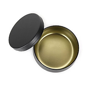 CYEAH 24 PCS Light Candle Tin, 8oz Candle Containers with Lid, Black Candle Jars for Candle Making, Arts & Crafts, Storage, Gifts, Making Party Supplies (Black)