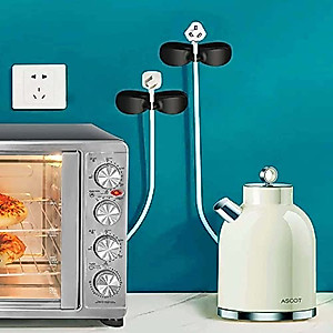 Appliance Cord Organizer Stick On, 3 PCS Black Kitchen Cord Wrapper Winder Keeper Holder, AFunCrafter New Upgraded Cable wrap for Mixer, Coffee Maker, Air Fryer, Pressure Cooker