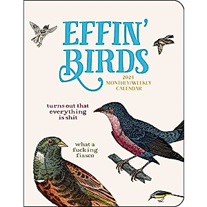 Effin' Birds 12-Month 2024 Monthly/Weekly Planner Calendar