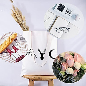 G2TUP S-JM Gift S-JM Book Series Symbols Reusable Canvas Tote Bag Bookish Gift Shopping Handbag (S-JM Symbols Handbag)