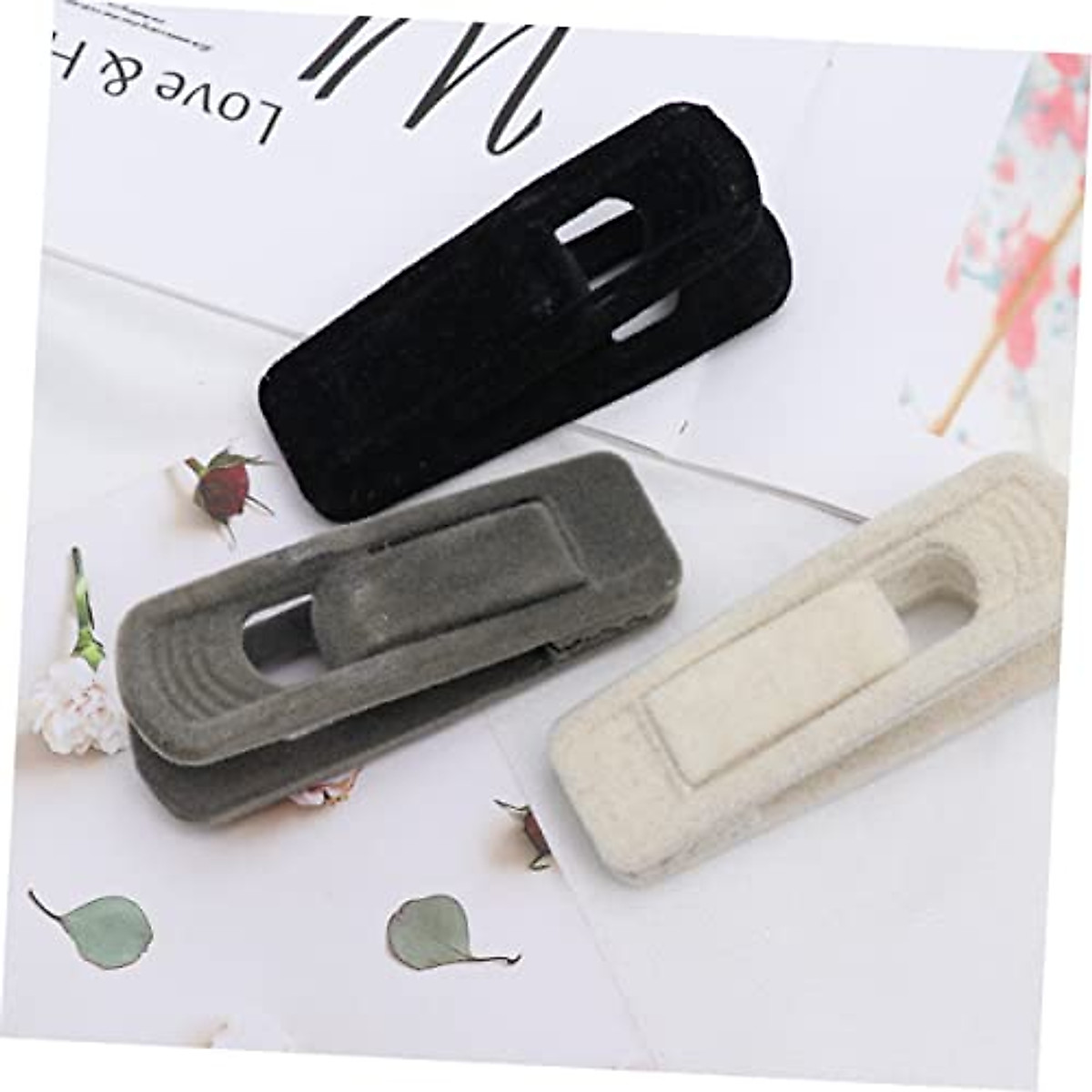 YARNOW Plastic Clothes Hanger Flocked Hangers 30pcs Hanger Clothes Peg Hanger Clips Coat Hanger Trouser Press Clothes Pin