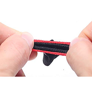 Mobile Game Controller Finger Sleeve Sets [6 PCs],Anti-Sweat Breathable Touchscreen Finger Sleeve for Mobile Phone Games for PUBG/Mobile Legends/Knives Out(Black Red)