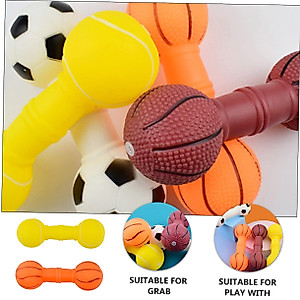 FOMIYES 2pcs Dog Toy Pet Squeaky Dog Toy Animal Barbell Squeaky Stick Interactive Toy Dog Chew for Puppies Dog Toy Puppy Chew Vocalize Large Dog