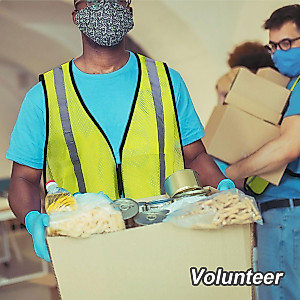 KAYGO Reflective High Visibility Safety Vest, KG0008 Silver Stripe, for Men and Women, Pack of 1(Yellow)